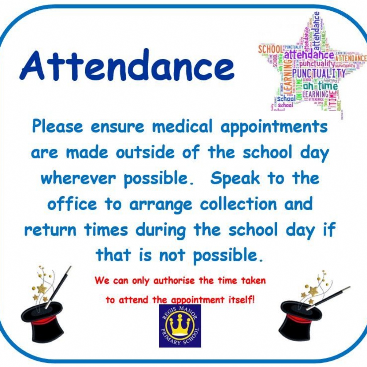 Regis Manor Primary School - Attendance