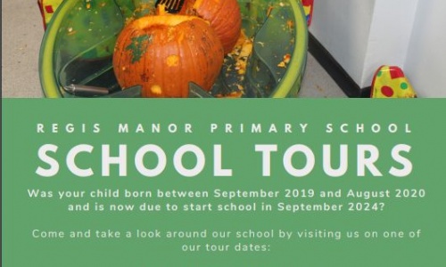 Regis Manor Primary School - Reception 2024 School Tours